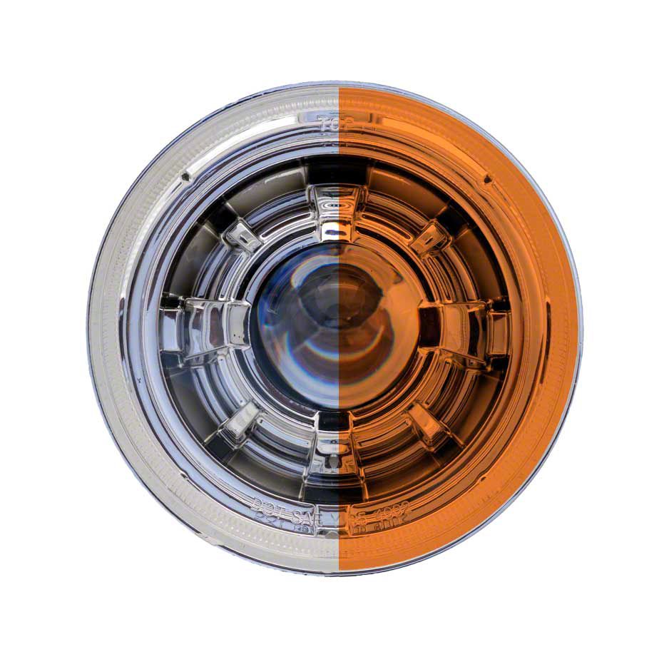 Ecklers 5.75-Inch Headlamp Protection Covers; Amber/Orange