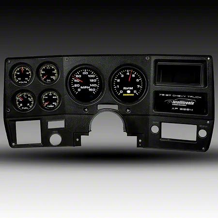 Ecklers Analog Gauge Panel with White Faceplate; Red (73-87 Ecklers Analog Gauge Panel with White Faceplate; Red (73-87