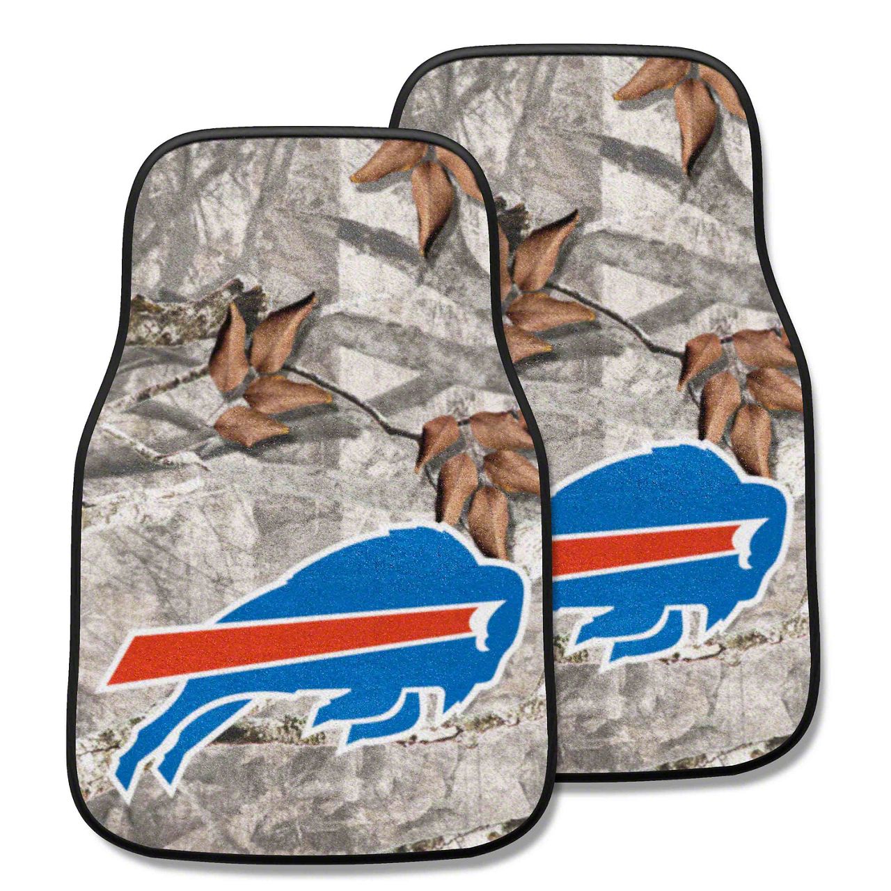 Ecklers Carpet Front Floor Mats with Buffalo Bills Logo; Camo ...