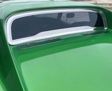 Ecklers Rear Window Frame; Polished (68-75 Corvette C3 Coupe)