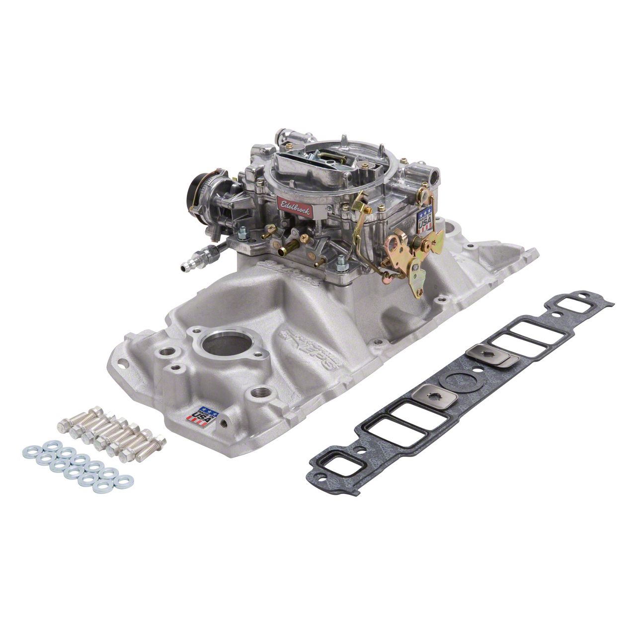 Ecklers Performer Series Single-Quad Intake Manifold and Carburetor Kit ...