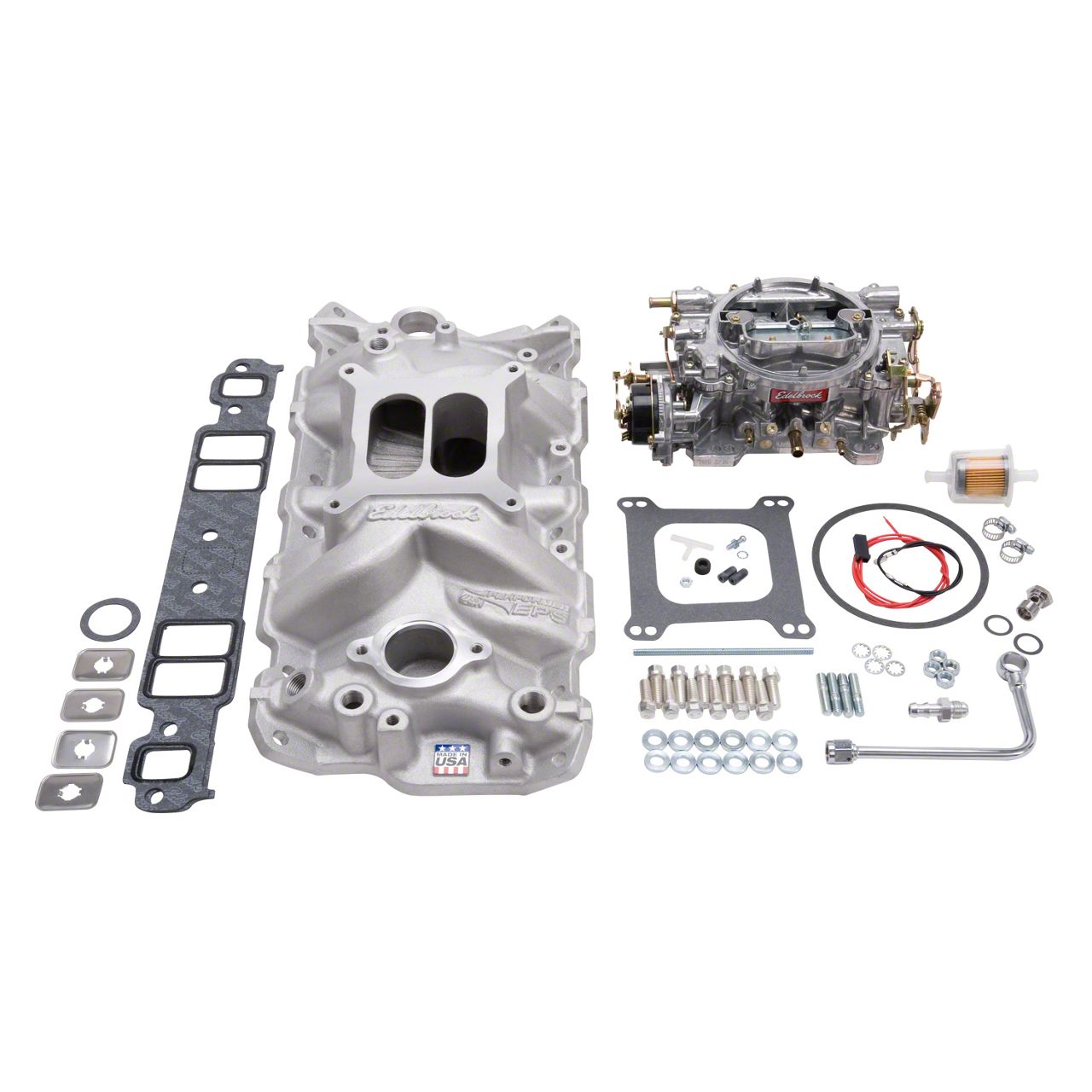 Ecklers Performer Series Single-Quad Intake Manifold and Carburetor Kit ...