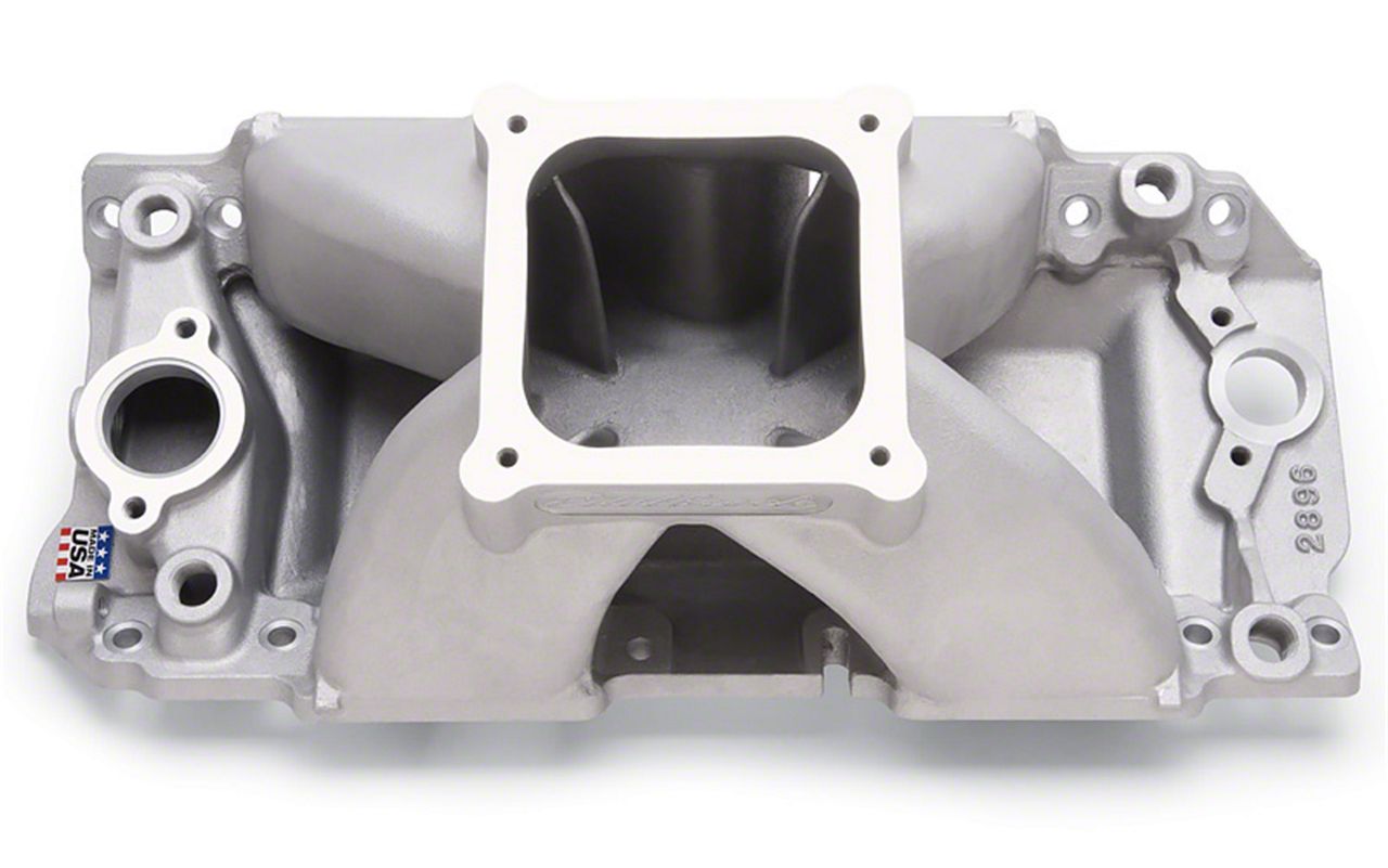 Ecklers Edelbrock 28962 Manifold; Bb Chevy; Short Deck; Super Victor Ii ...