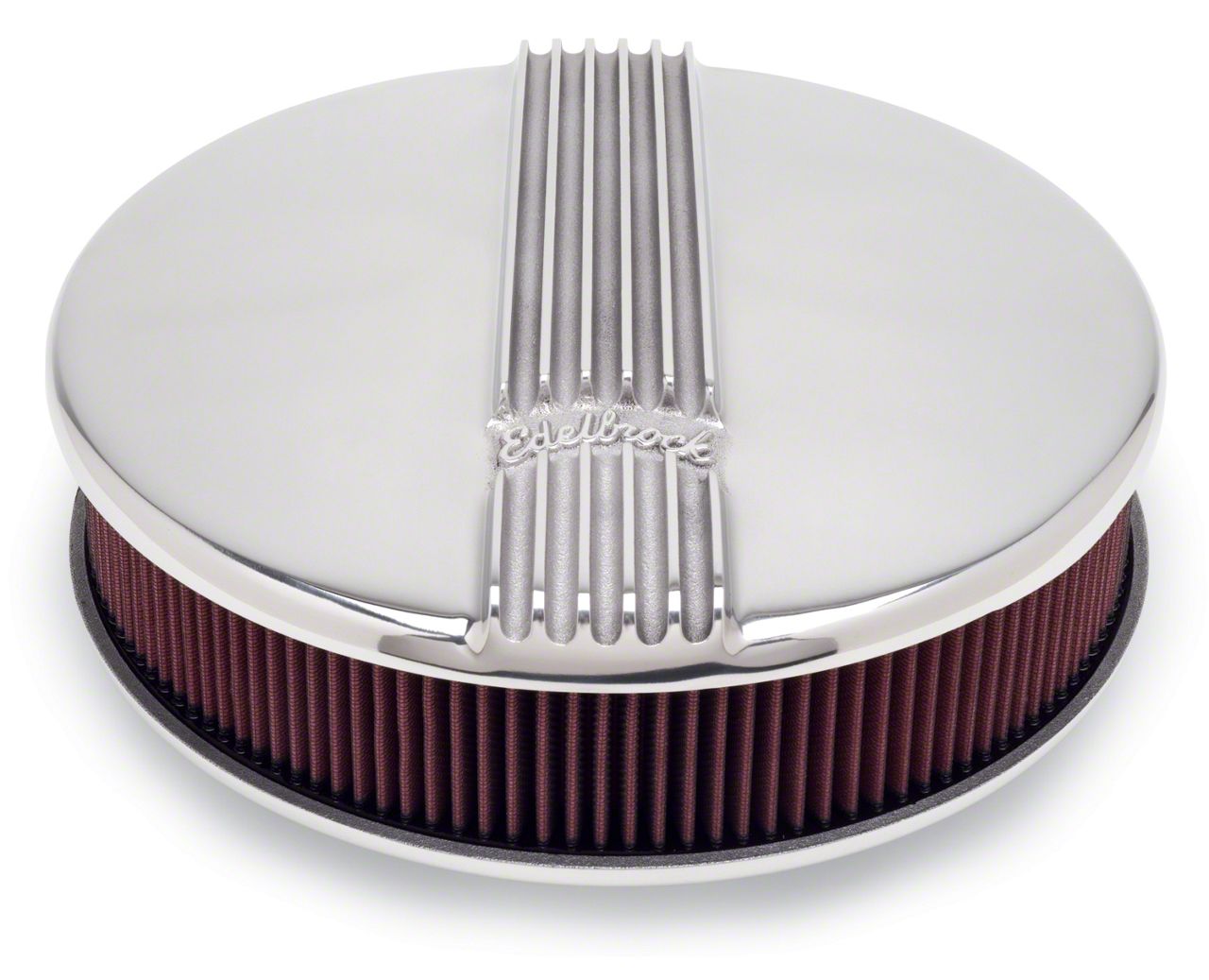 Ecklers Edelbrock 4117 Round Cast Aluminum Air Cleaner For Single 4 ...