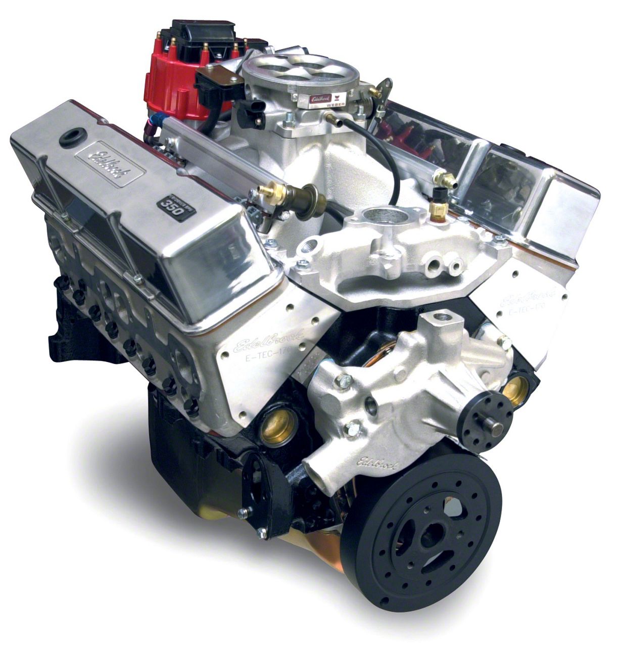 Ecklers Edelbrock 46201 350 Perf. Rpm 9.5:1 Engine Polished Incl. Part ...