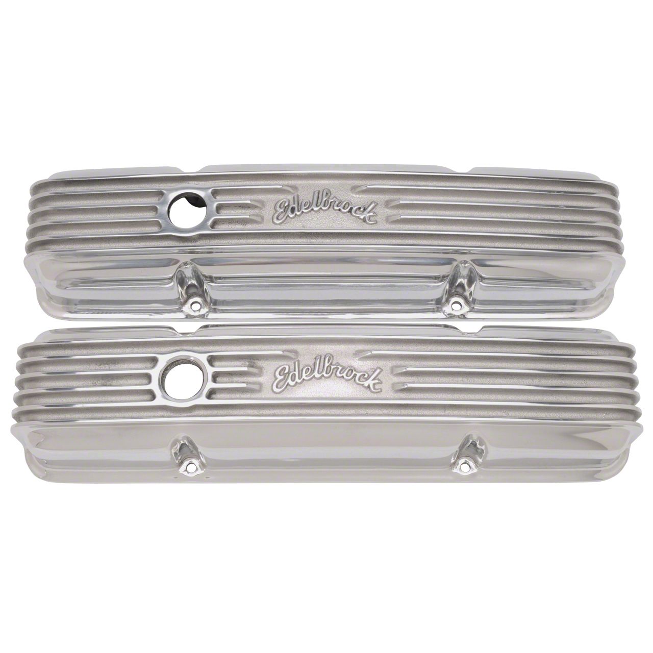 Edelbrock Ecklers Classic Cast Aluminum Valve Covers with Oil Fill Hole ...
