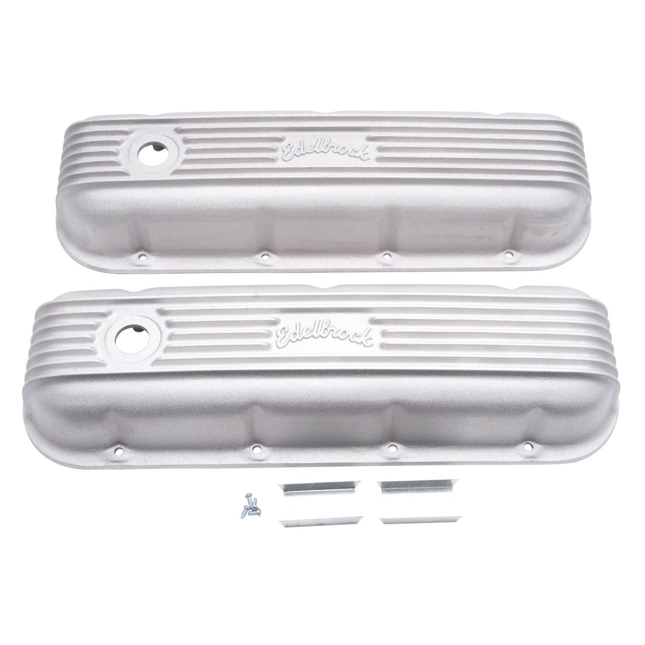 Edelbrock Ecklers Classic Cast Aluminum Valve Covers; Satin 41859 (67 ...