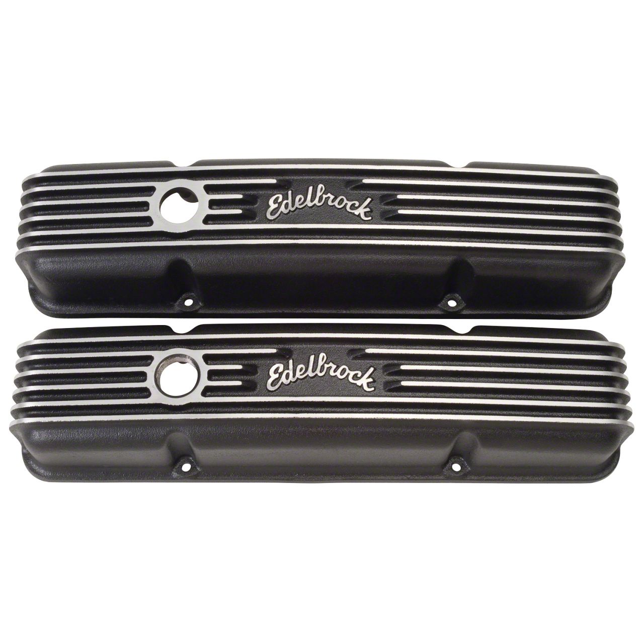 Edelbrock Ecklers Classic Cast Aluminum Valve Covers with Oil Fill Hole ...