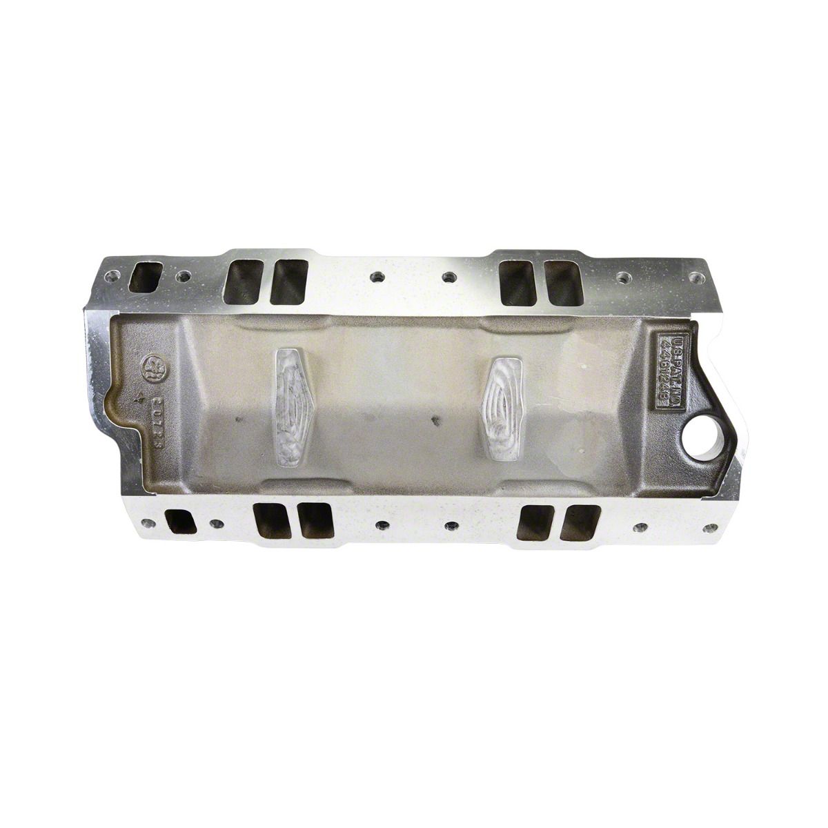 Edelbrock Ecklers Victor Jr. 23-Degree Intake Manifold; Black Plasma ...