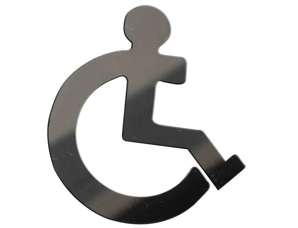 Ecklers Stainless Steel Emblem; Handicap Symbol (Universal; Some ...