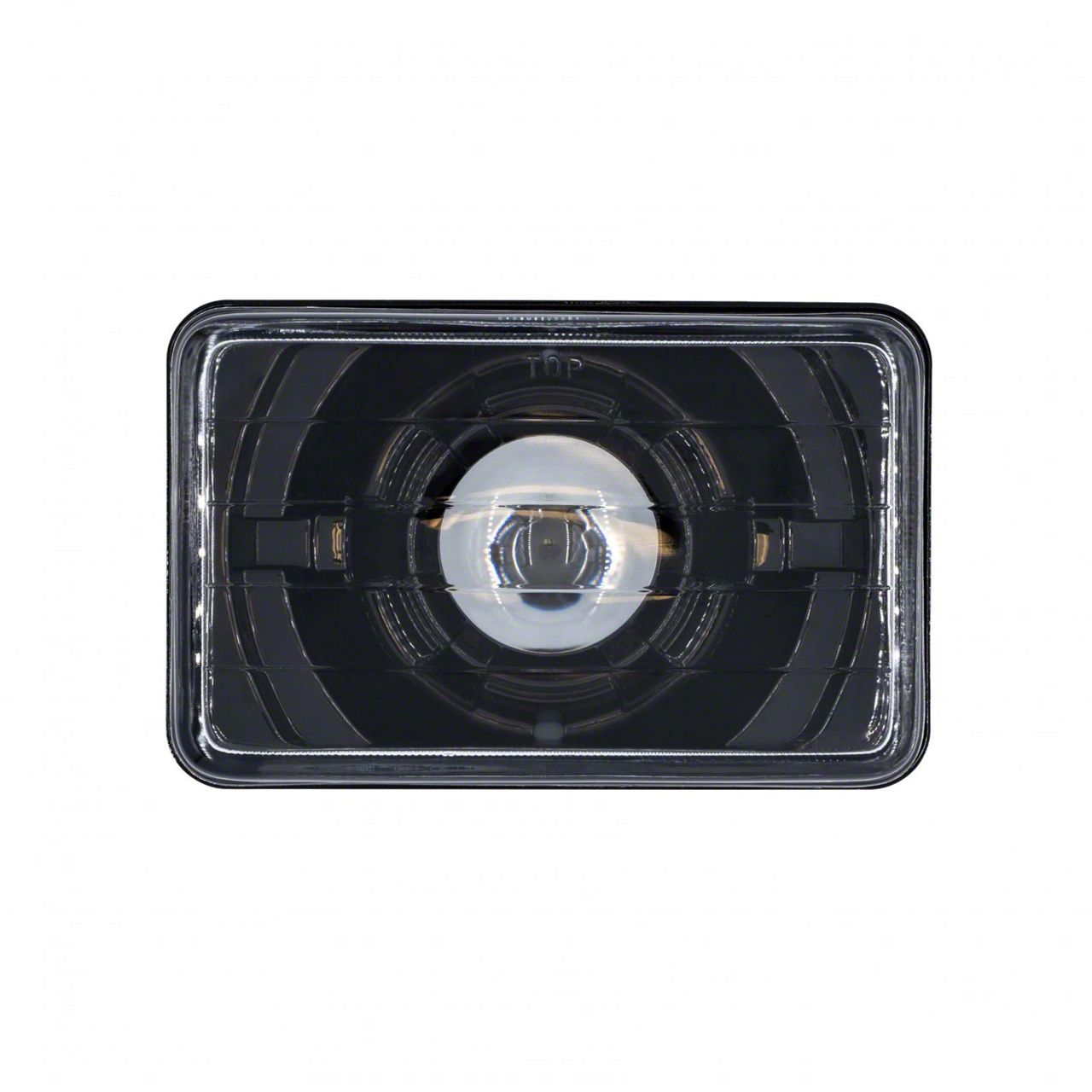 Ecklers 4x6-Inch Halogen Low Beam Projector Headlight; Black Housing ...