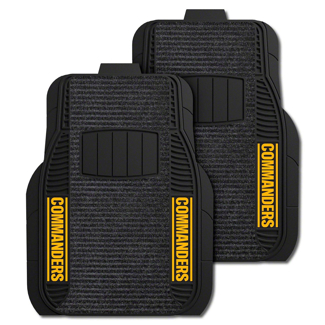Ecklers Deluxe Front Floor Mats with Washington Commanders Logo; Black ...