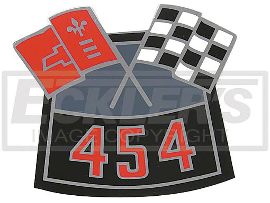 Ecklers Air Cleaner Decal, Big Block 454, Cross Flag (70-75 El Camino ...