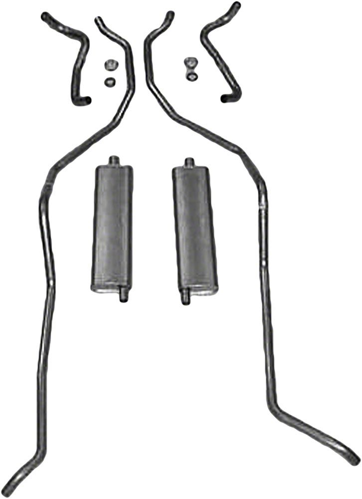 Ecklers El Camino Exhaust Systems, Complete, 348 Dual Exha