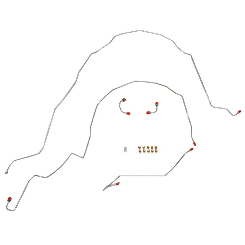 Fine Lines Ecklers Front Brake Line Kit; Stainless BKT5511SS (55-57 Bel ...