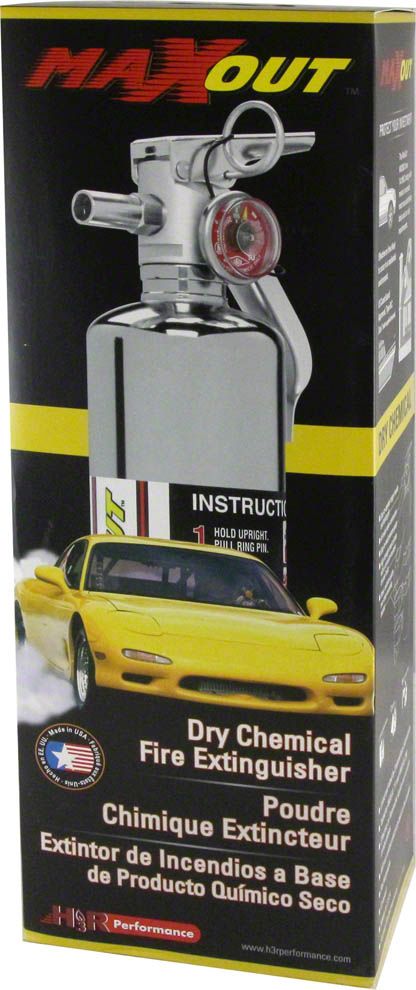 Ecklers Fire Extinguisher, H3R MaxOut Chrome, 2.5 LB