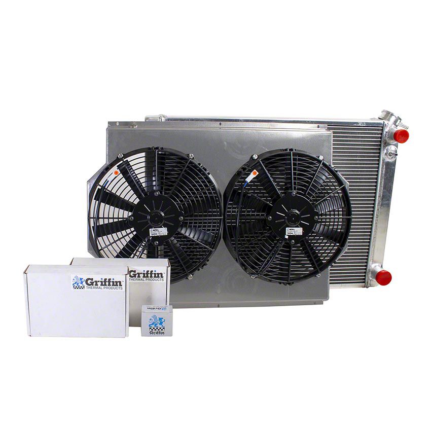 Ecklers ComboUnit CrossFlow Radiator for Early LS 1/2/3 Engines; 2-Row ...