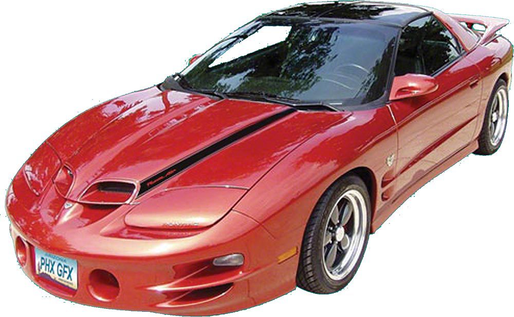 Ecklers Firebird Decal Set, Trans Am, Black, Ram Air On Hood 1998-2002 ...
