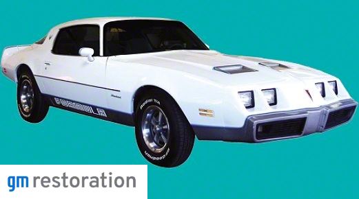 Ecklers Formula Door Name Decals; Silver (79-81 Firebird)