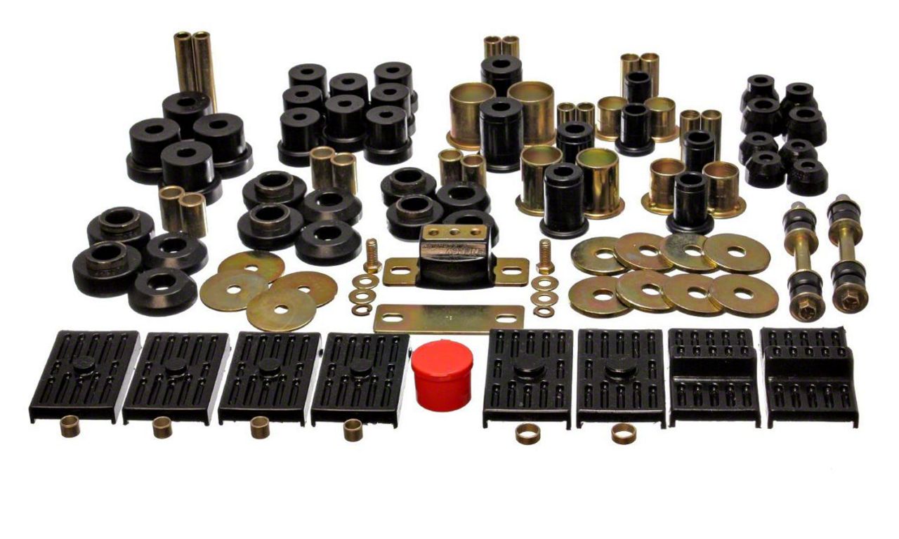 Ecklers Hyper-Flex System Master Bushing Kit; Black (76-79 Firebird)