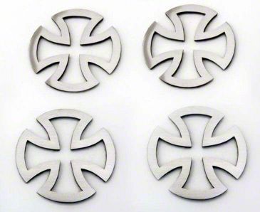 Ecklers Iron Cross Emblems; Polished (Universal; Some Adaptation May Be ...