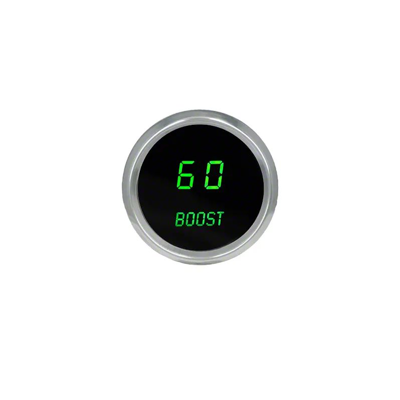 Ecklers LED Analog Bargraph Boost Gauge with Chrome Bezel; 2-1/16-Inch ...