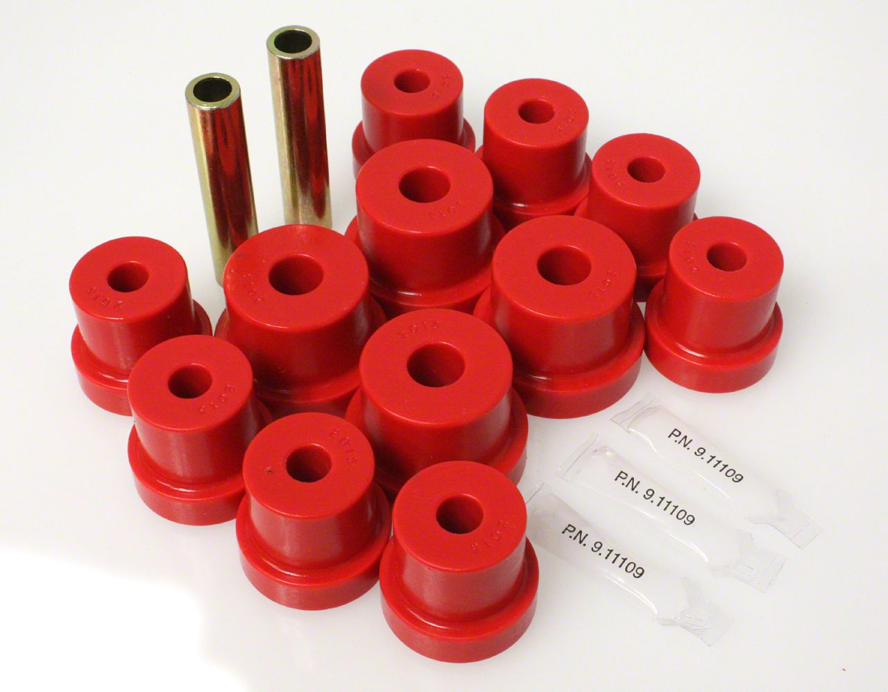 Ecklers Rear Leaf Spring Bushings; Red (70-81 Firebird w/ Multi-Leaf ...