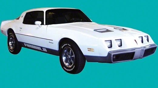 Ecklers Turbo Formula Stripe Kit; Red (80-81 Firebird)