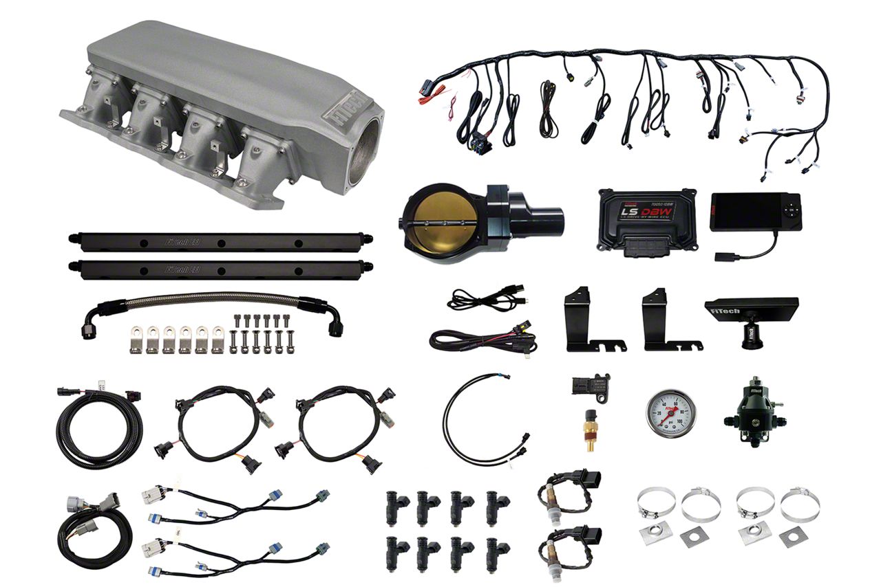 FiTech Fuel Injection Universal EK Nitro-Port Cast LS1 500 HP EFI ...