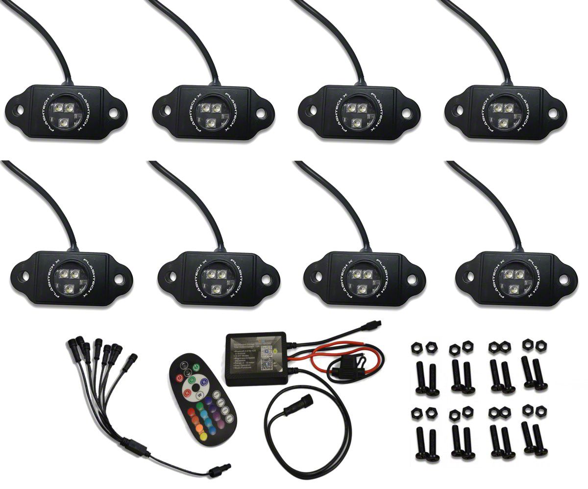 Flashtech Ecklers V.3 Fusion Color Change XR RGB Rock Light Kit with ...