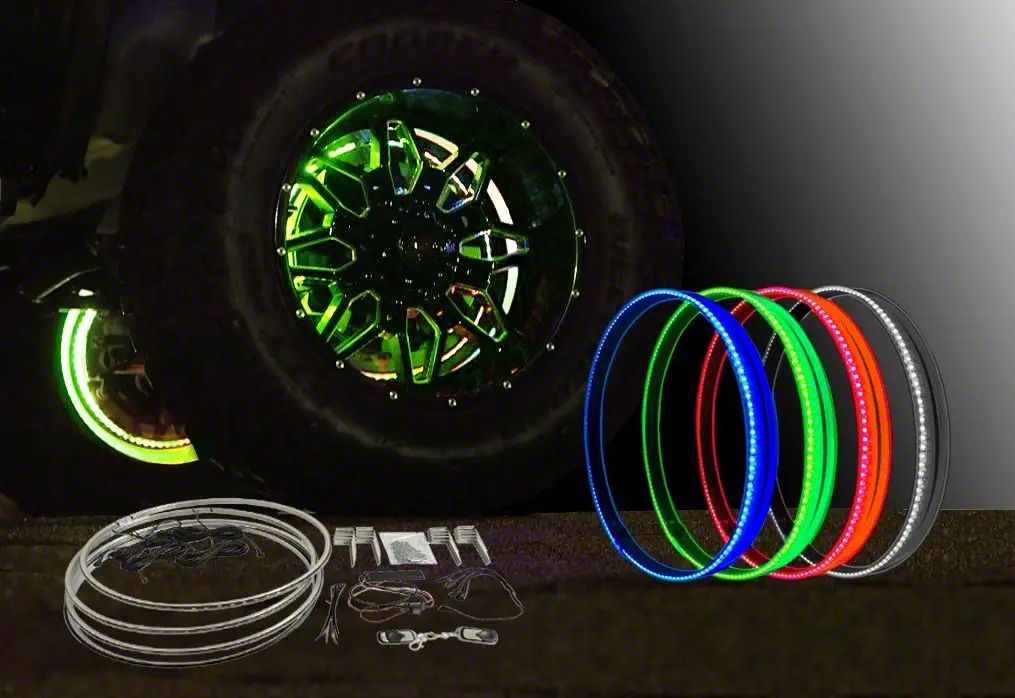 Flashtech Ecklers V.3 Fusion Color Change RGB LED Wheel Light Kit; 17 ...