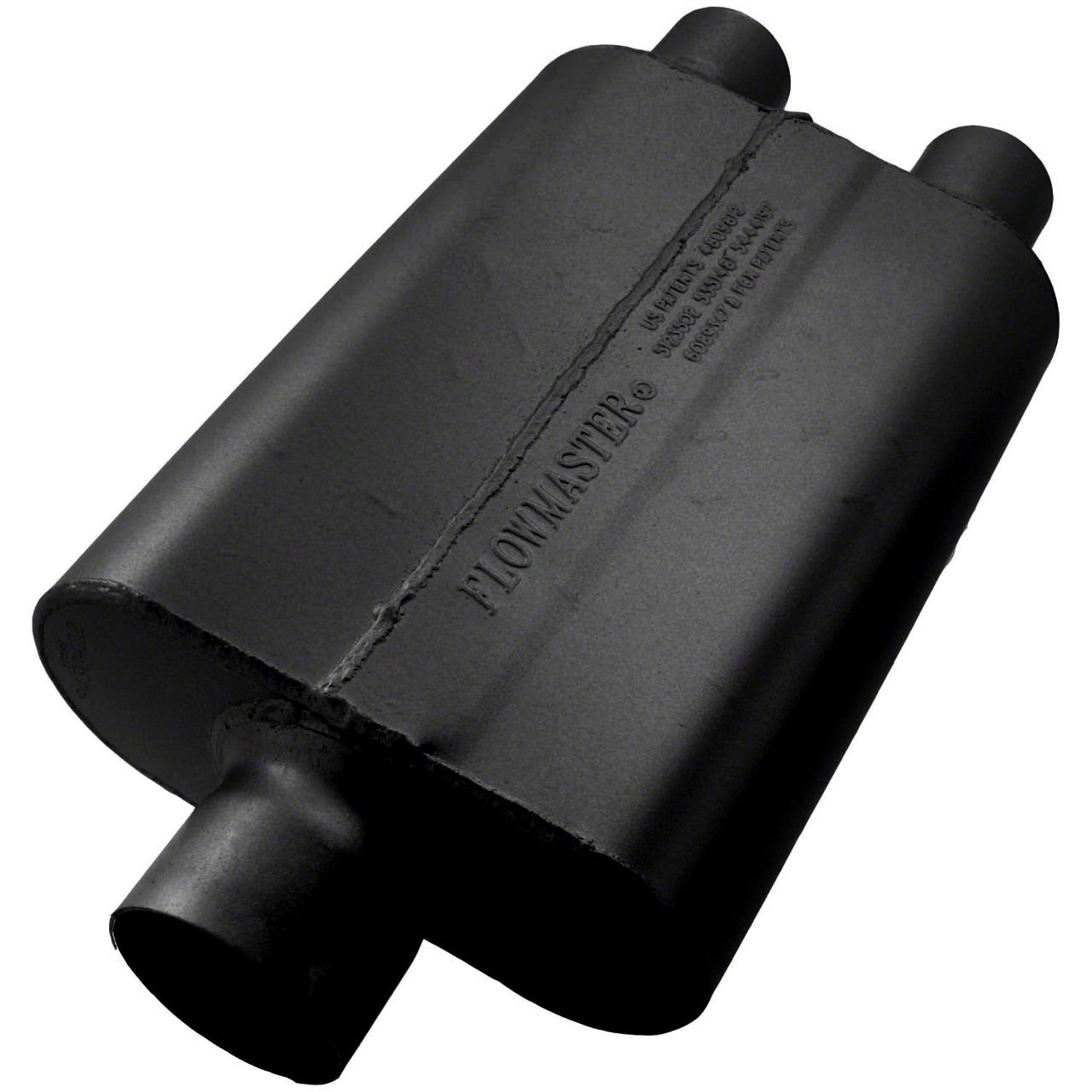 Flowmaster Ecklers 40 Series Delta Flow Offset/Dual Out Oval Muffler; 3 ...