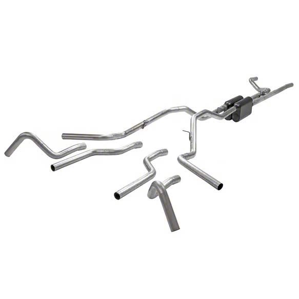 Flowmaster Ecklers American Thunder Dual Exhaust System; Side/Rear Exit ...