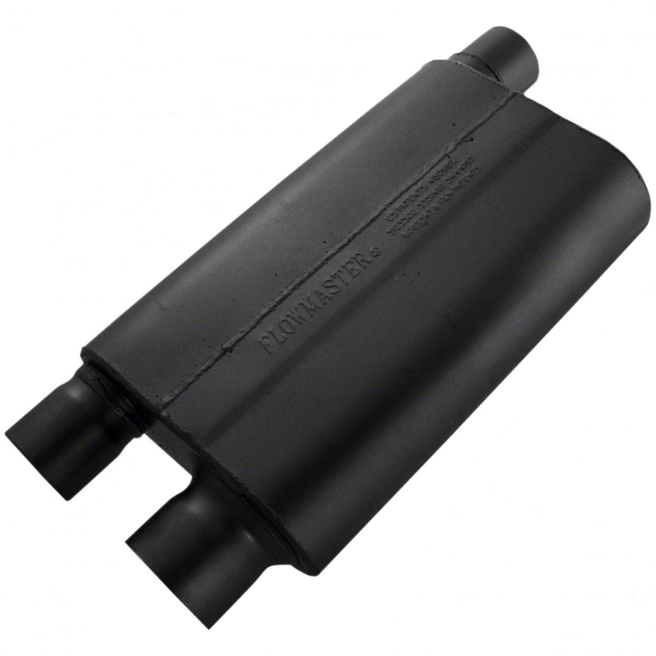 Flowmaster Ecklers 80 Series Offset/Dual Out Oval Muffler; 3-Inch Inlet ...