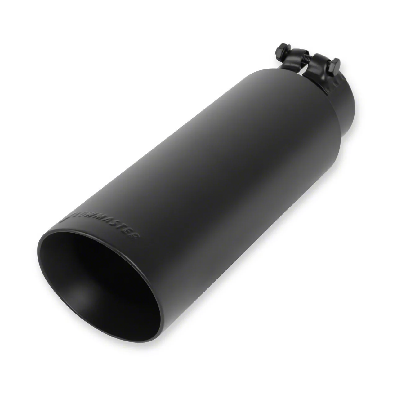 Flowmaster Ecklers Angle Cut Double Wall Exhaust Tip; 4-Inch; Black ...
