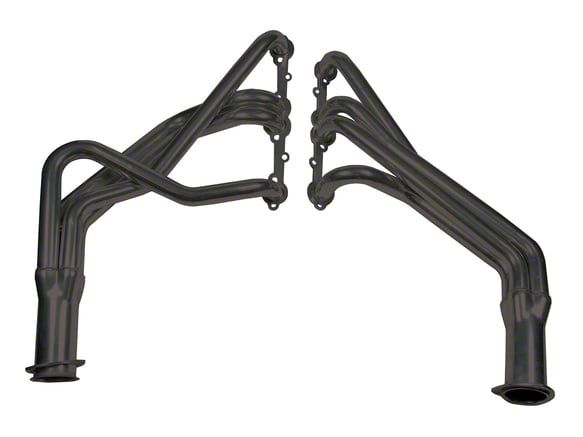 Flowtech Ecklers 1-5/8-Inch Long Tube Headers; Black Painted 11112FLT (55-57 4.3L, 4.6L Bel Air)