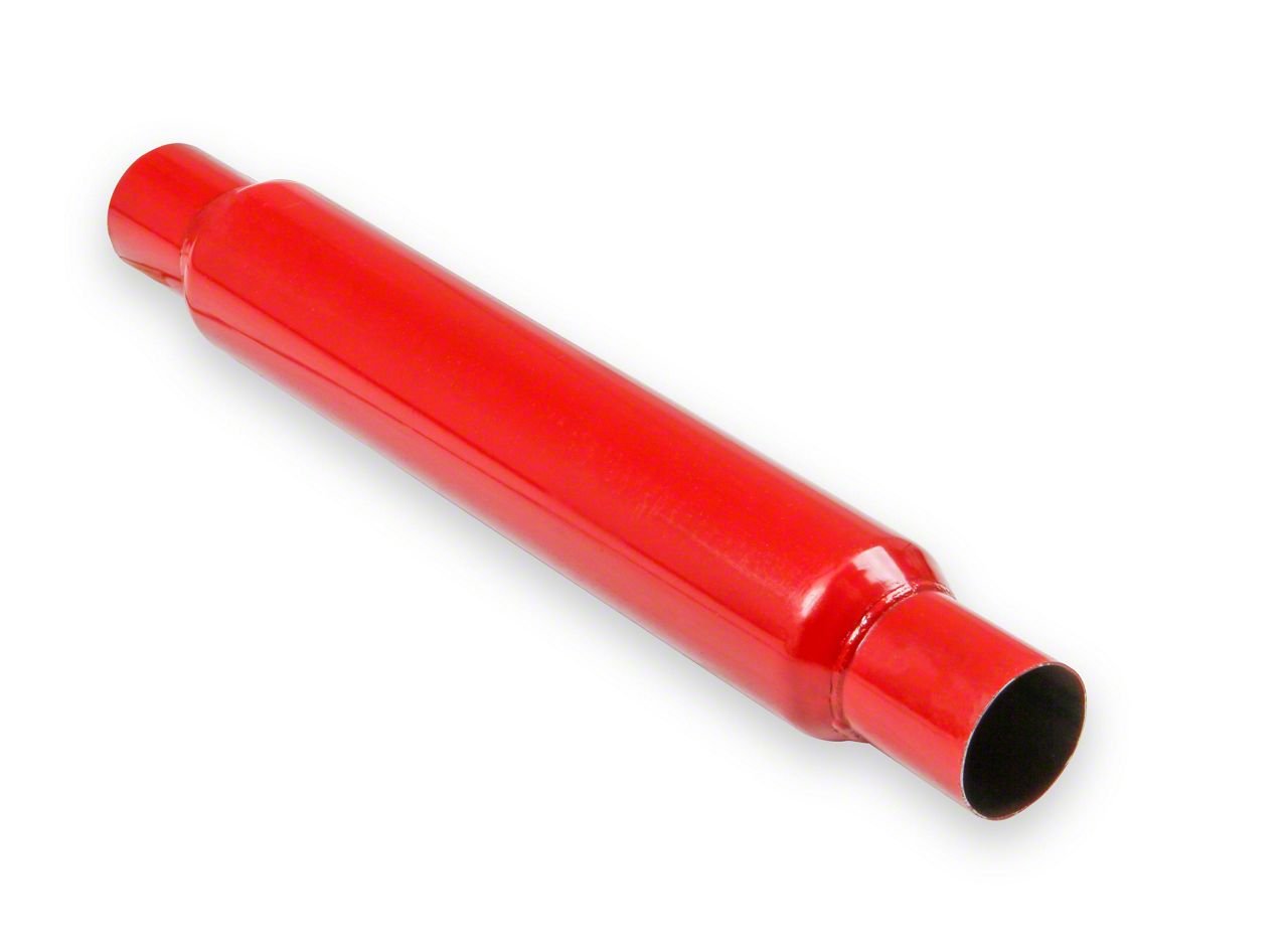Flowtech Ecklers Red Hots Glasspack Muffler; 2-Inch Inlet/2-Inch Outlet ...