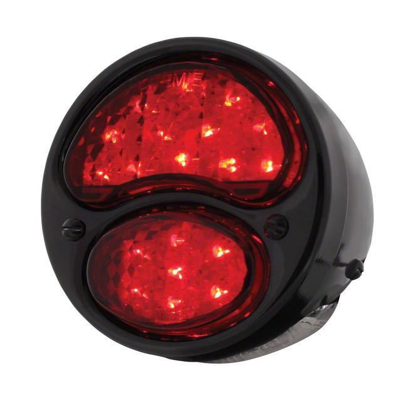Ecklers 12-Volt LED Tail Light; Black Housing; Red Lens; Driver Side ...
