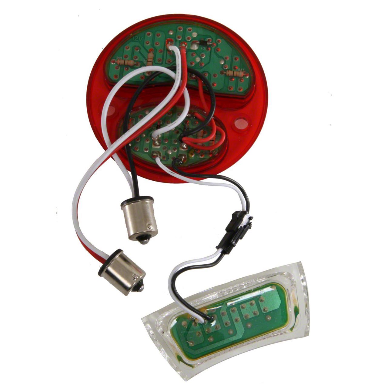 Ecklers 12-Volt LED Tail Light; Red Lens; Driver Side (28-31 Model A)