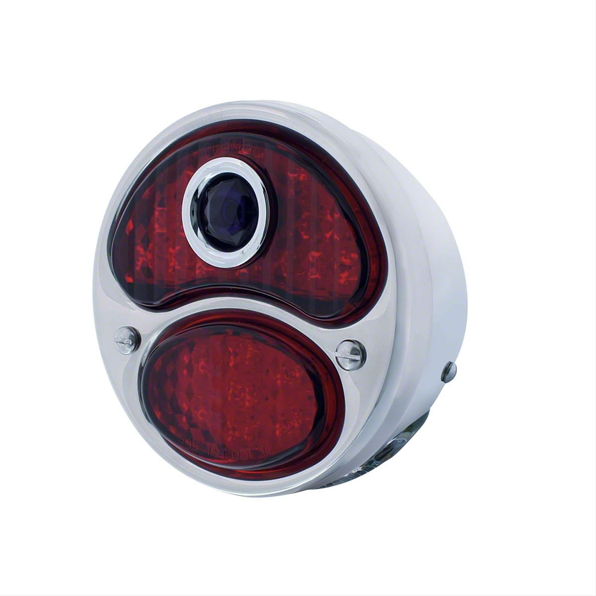 Ecklers 12-Volt LED Tail Light; Stainless Steel Housing; Red Lens with ...
