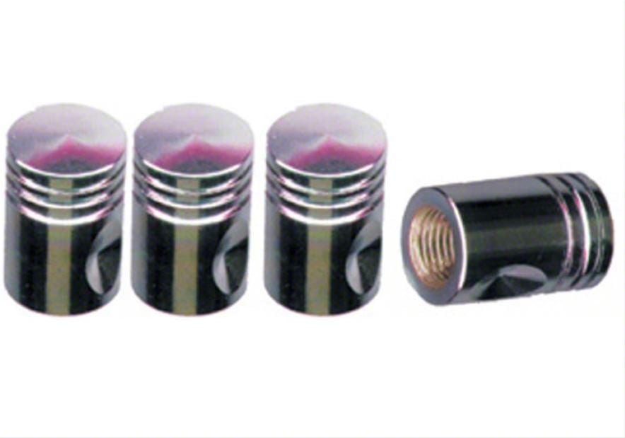 Ecklers Piston Valve Caps; Chrome (Universal; Some Adaptation May Be ...