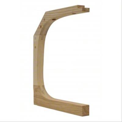 Ecklers Quarter Frame Hardwood; Driver Side (1932 Ford Car 5-Window Coupe)