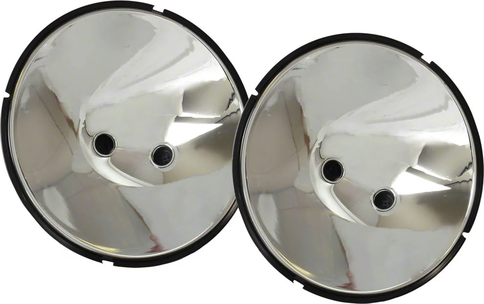 Ecklers Headlight Reflector, 2-Bulb Style, Aluminum Finish (1928-1931 Model A; 1928-1931 Model AA)