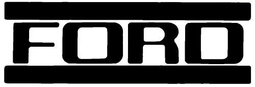 Ecklers Ford Pickup Truck Exterior Decal Set - Tailgate Lettering -Black