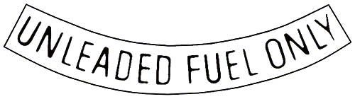 Ecklers Ford Pickup Truck Unleaded Fuel Only Decal - 3 Long - Curved ...