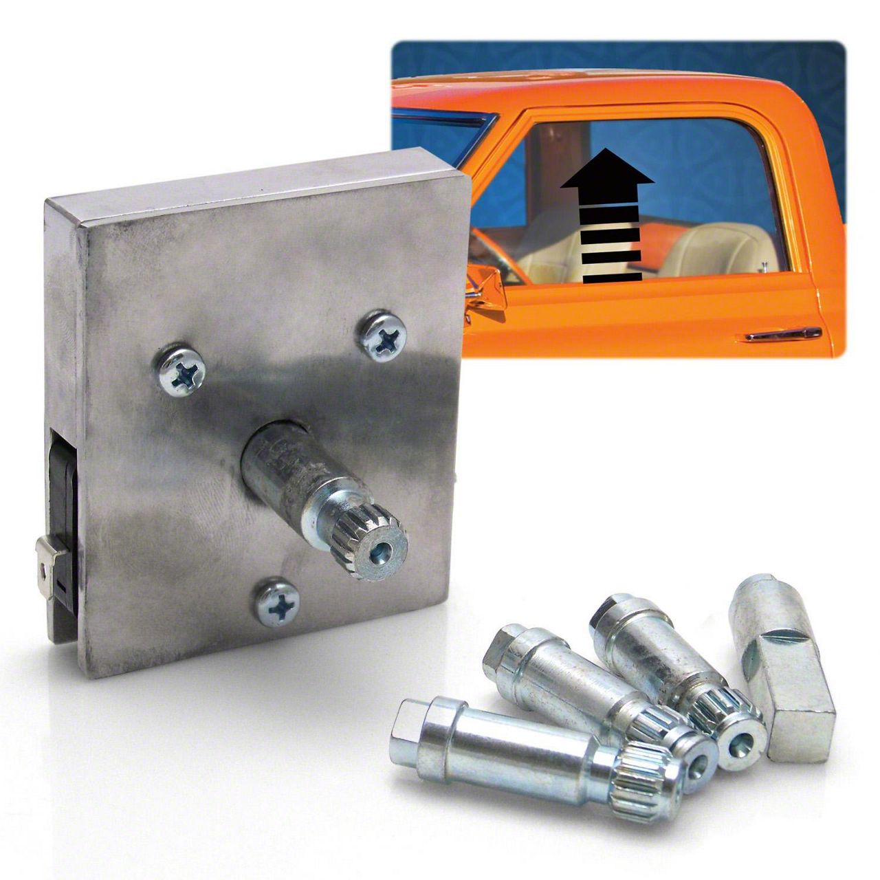 Ecklers Power Window Crank Handle Switch Spline Conversion Kit (65-66 ...