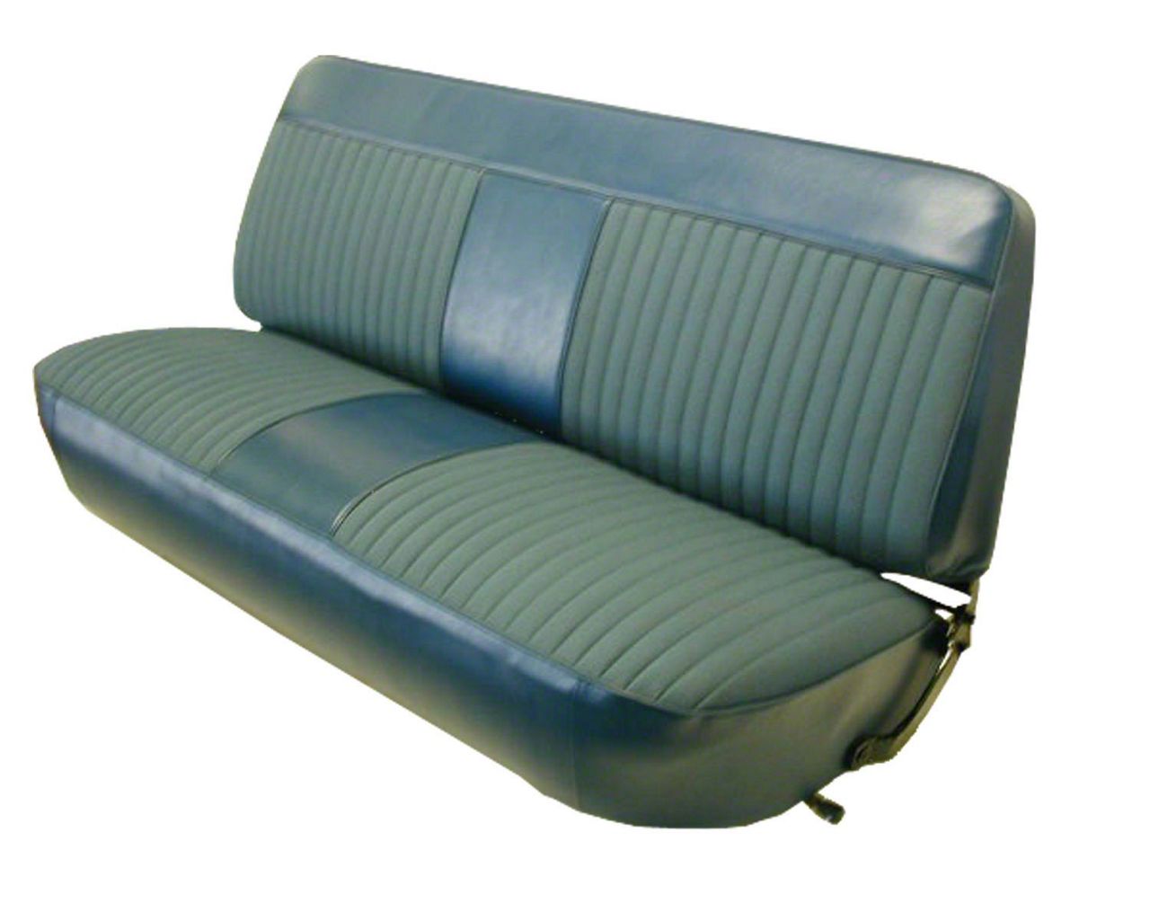 Ecklers Bench Seat Upholstery Kit; Black Vinyl (75-79 F-150 Regular Cab)