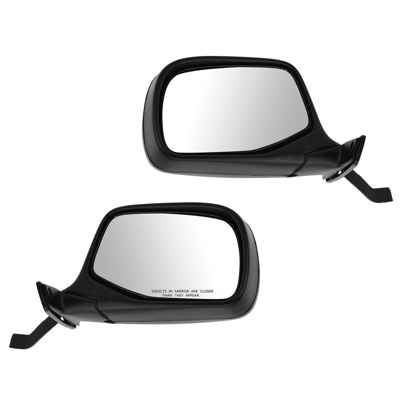 Ecklers Manual Mirrors; Black (92-97 F-150, F-250, F-350)
