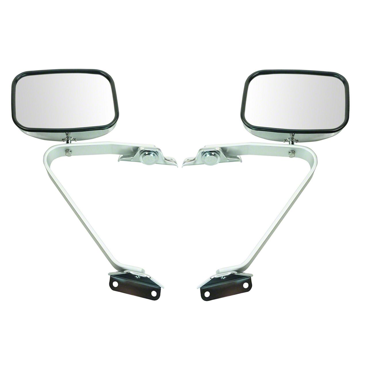 Ecklers Manual Mirrors; Chrome (80-97 F-100, F-150, F-250, F-350)