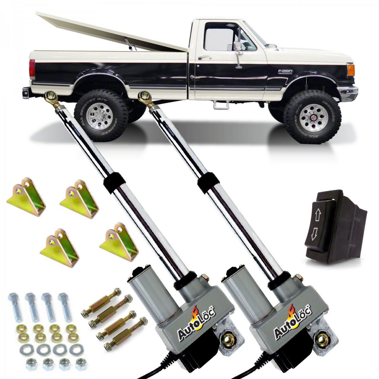 Ecklers Power Tonneau Cover Lift Kit Mounting Brackets and 3-Way Switch ...